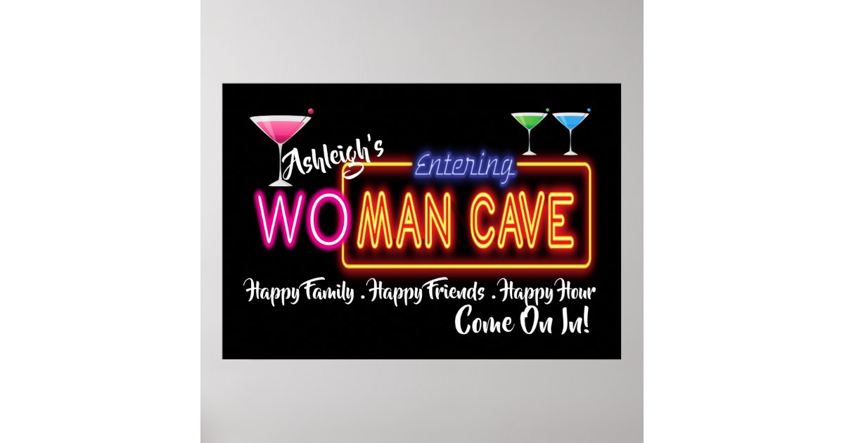 Wo - Man Cave Sign Poster | Zazzle