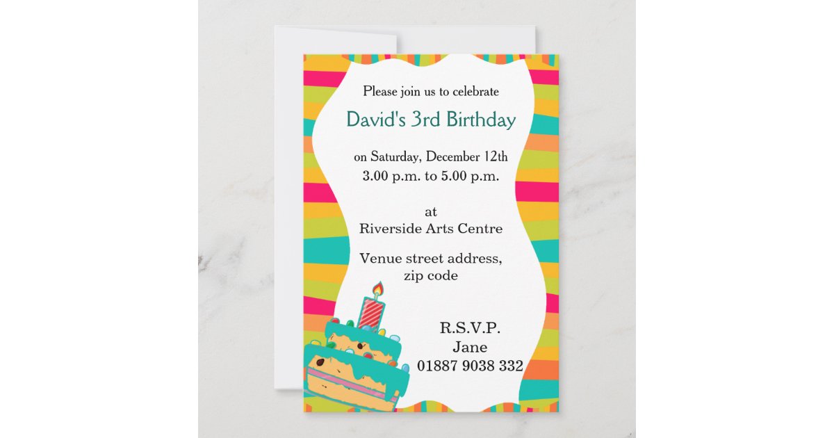 Wobbly Kids Party Invitation | Zazzle