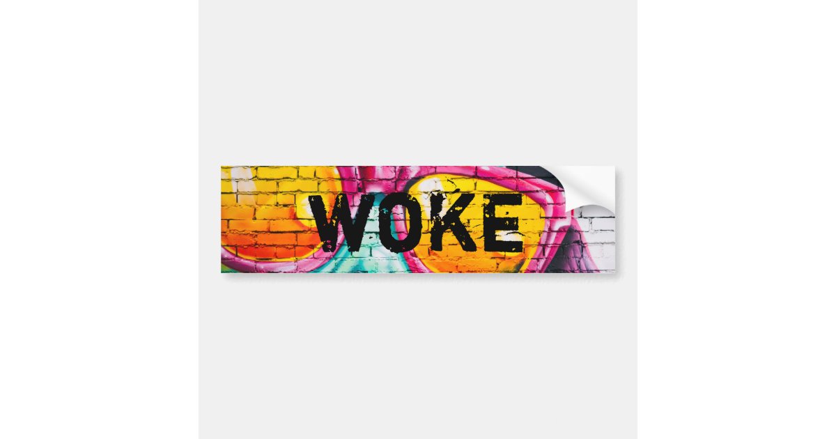 Woke Bumper Sticker | Zazzle