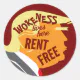 Wokeness Lives In Trump's Head Classic Round Sticker | Zazzle