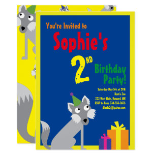 Wolf Birthday Invitations | Zazzle