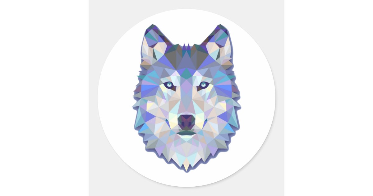 Wolf Animals Best Gift Classic Round Sticker | Zazzle