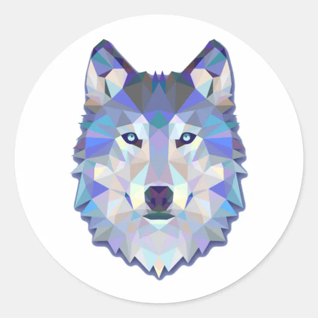 Wolf Animals Best Gift Classic Round Sticker | Zazzle