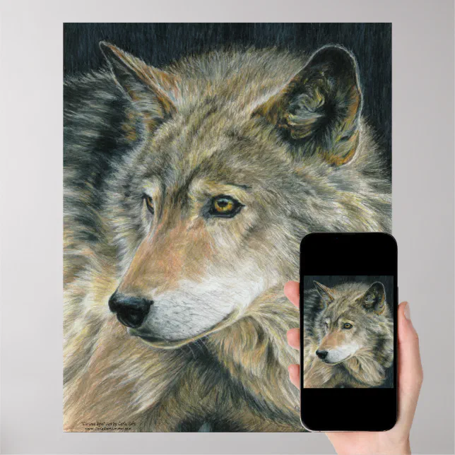 Wolf Art poster | Zazzle
