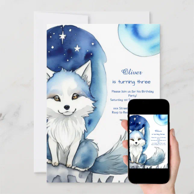 Wolf Birthday Invitation | Zazzle