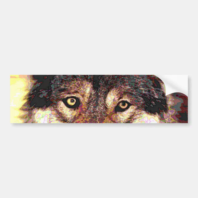 Wolf Bumper Sticker | Zazzle