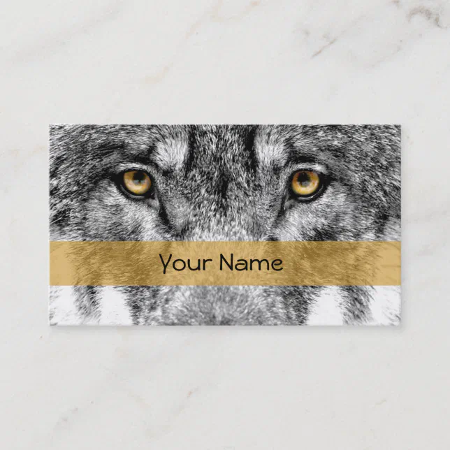 Wolf business card | Zazzle