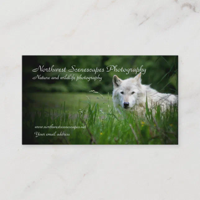 Wolf business card | Zazzle