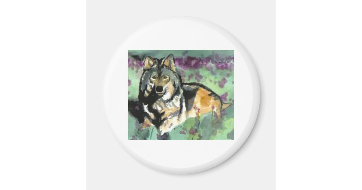 Wolf by Paula Atwell Magnet | Zazzle