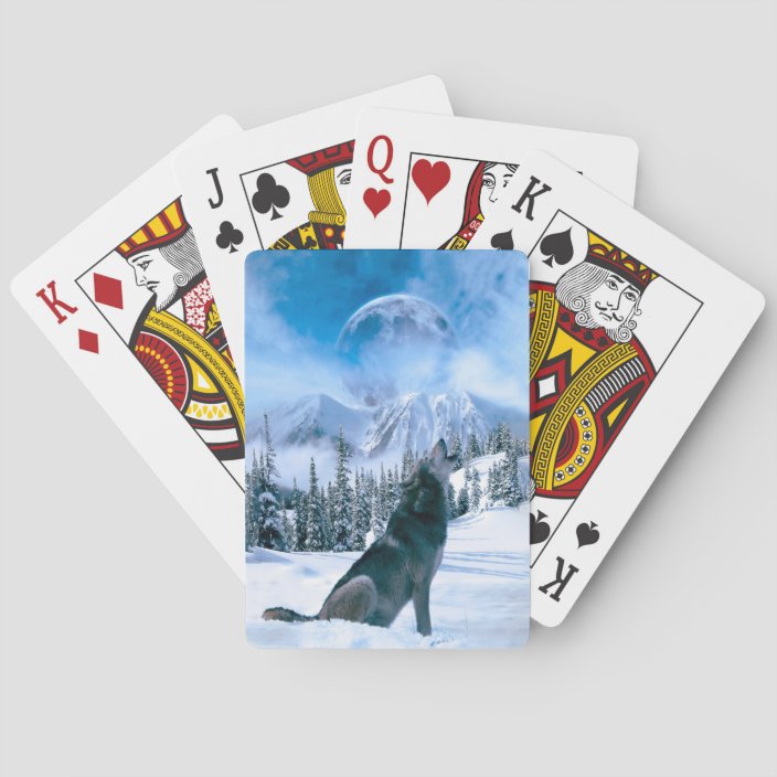Wolf Call Playing Cards | Zazzle.com