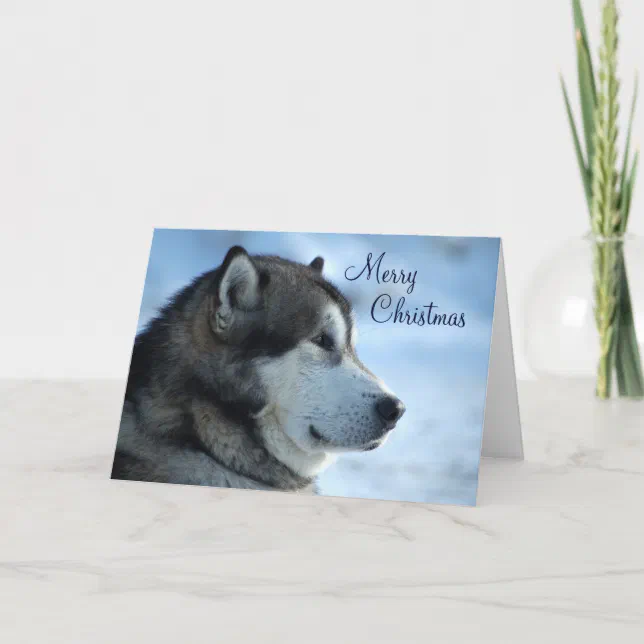 Wolf Christmas Card - Merry Christmas | Zazzle