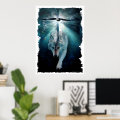 Wolf & Eagle Wildlife Art Poster | Zazzle