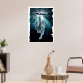 Wolf & Eagle Wildlife Art Poster | Zazzle