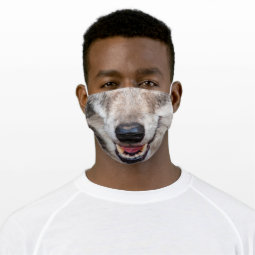 Wolf Face Mask | Zazzle