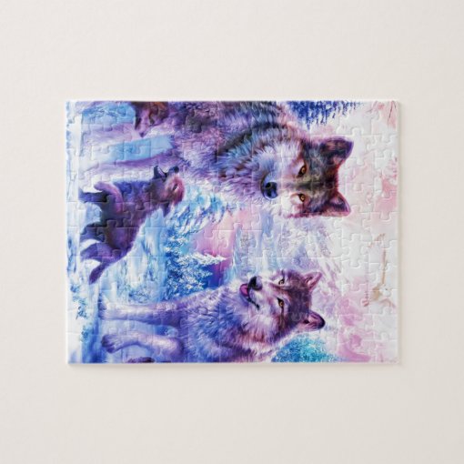 Wolf Family Jigsaw Puzzle | Zazzle