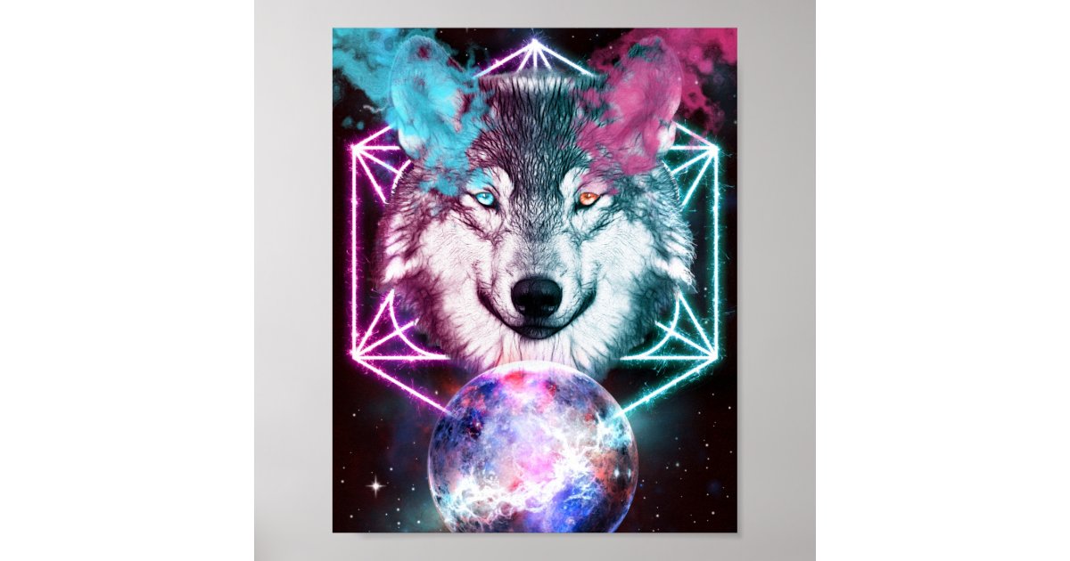 Wolf Fantasy Poster | Zazzle