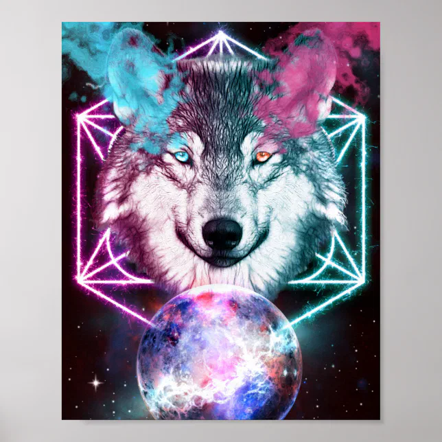 Wolf Fantasy Poster | Zazzle