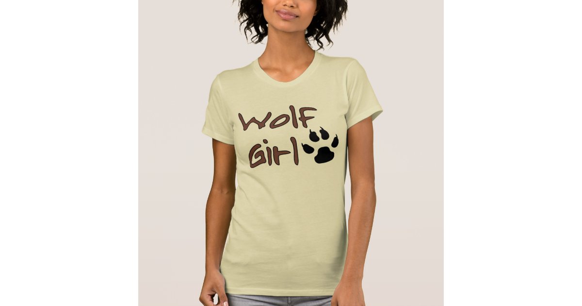 Wolf Girl T-Shirt | Zazzle