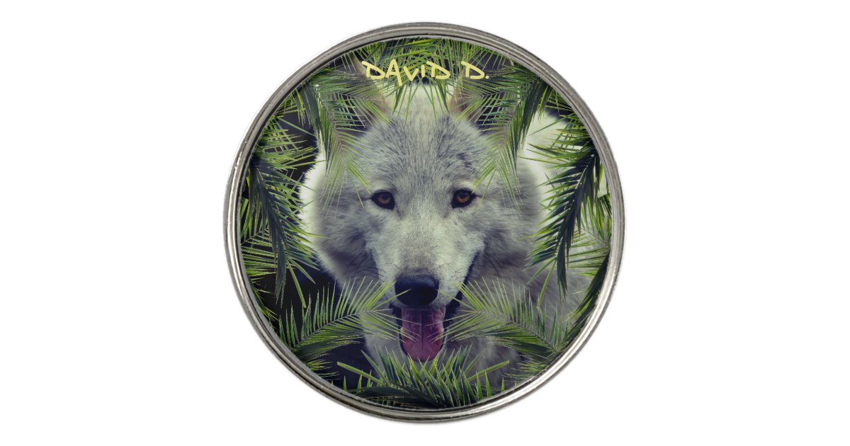 Wolf Golf Ball Marker | Zazzle