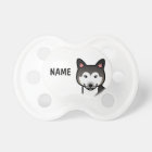 Howling Gray Wolf with Natural Markings Pacifier | Zazzle.com