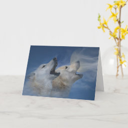 Wolf Happy Birthday Howling Good Time Card | Zazzle