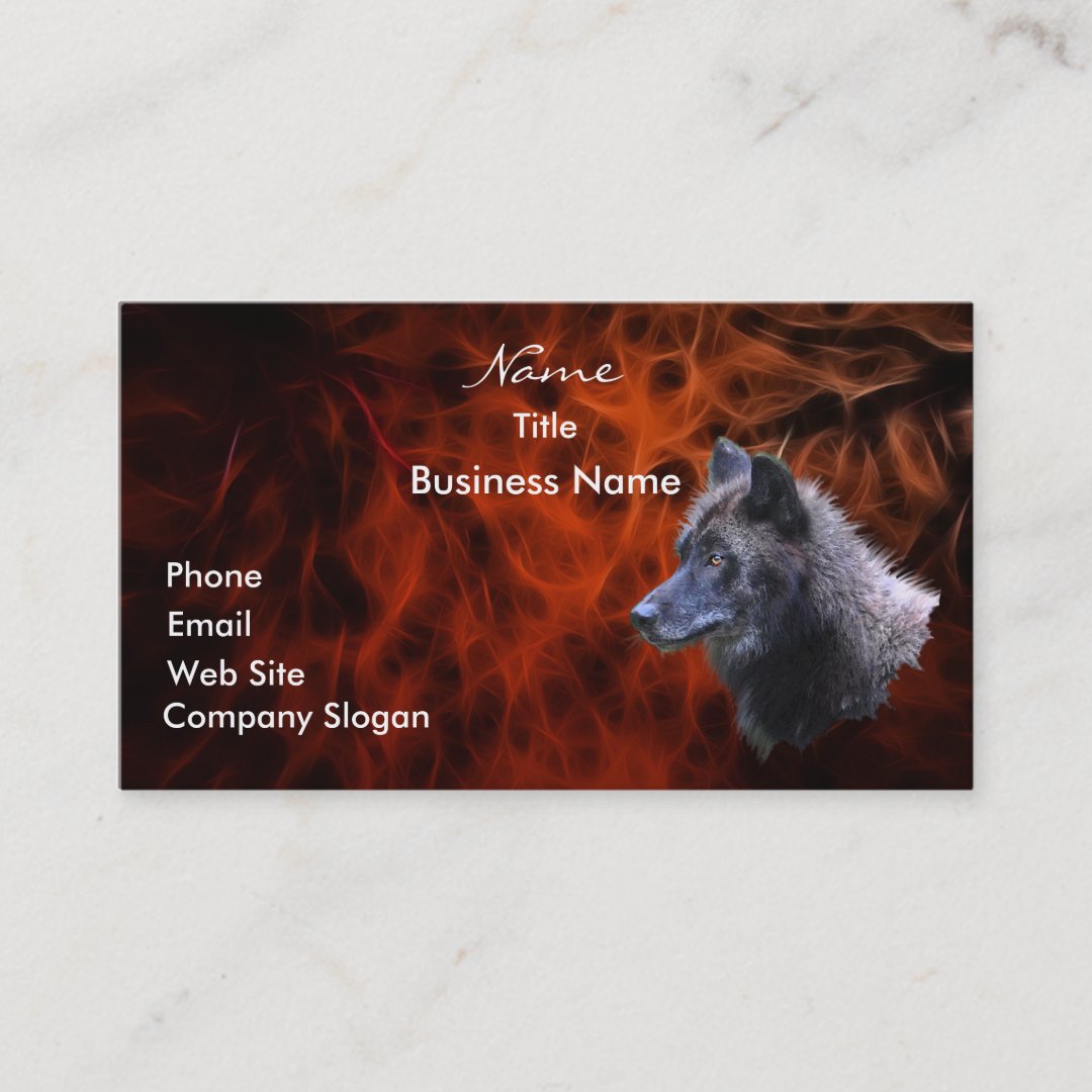 WOLF HEAD Business Card or Profile Card | Zazzle