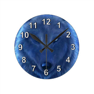 Wolf Wall Clocks | Zazzle