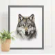 Wolf Head Portrait Poster | Zazzle