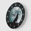 Wolf Howling Wildlife Wall Clock | Zazzle