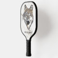 Wolf Illustration Pickleball Paddle | Zazzle
