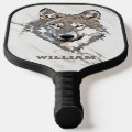 Wolf Illustration Pickleball Paddle | Zazzle