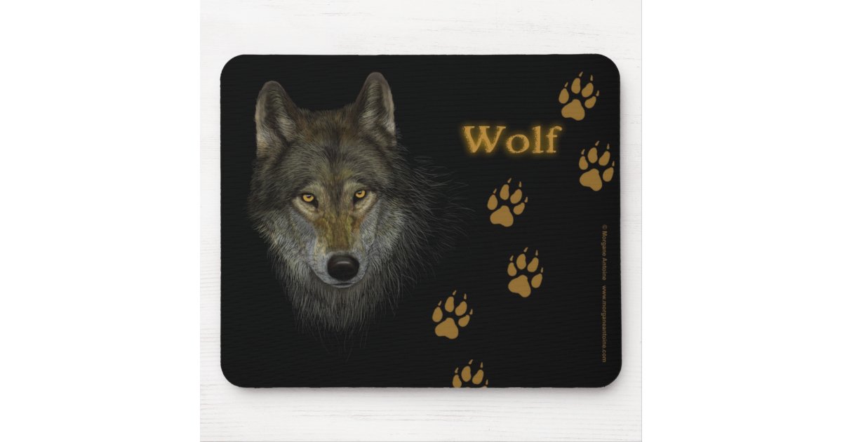 Wolf mousepad | Zazzle