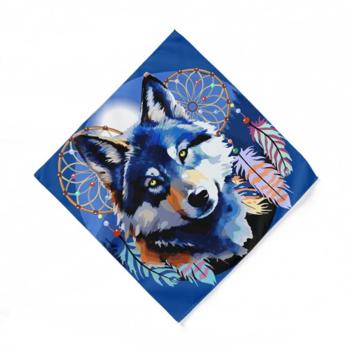 Wolf Native Animal Spirit Bandana | Zazzle