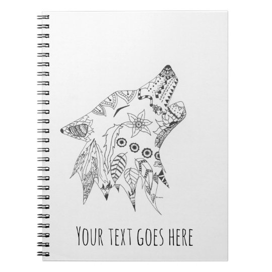 Wolf Notebook | Zazzle.com