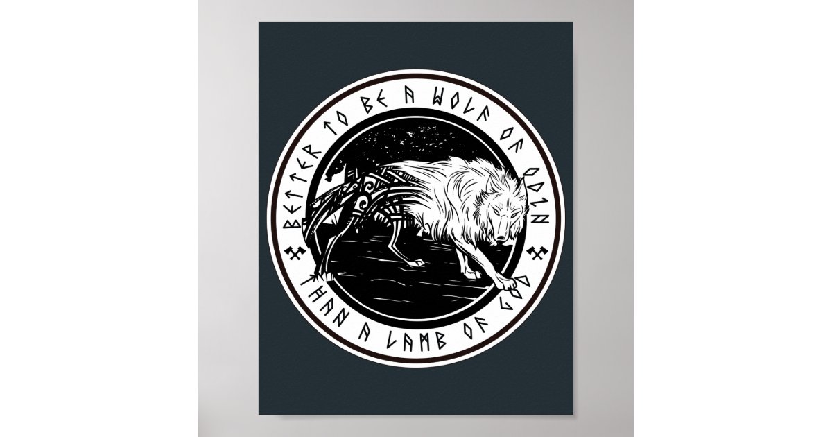 Wolf Of Odin Poster | Zazzle