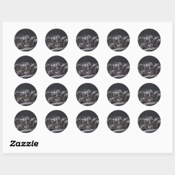 Wolf Pack Classic Round Sticker | Zazzle