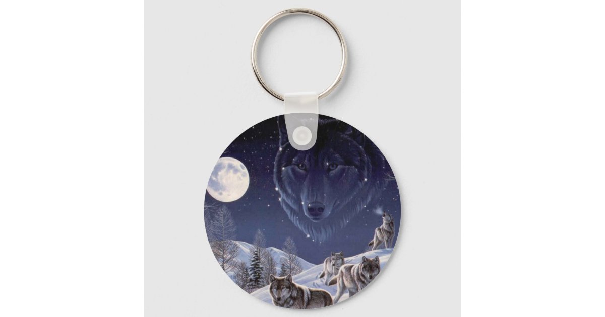 Wolf Pack Keychain | Zazzle