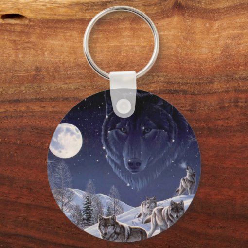 Wolf Pack Keychain | Zazzle