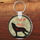 Wolf Pack Member Keychain | Zazzle