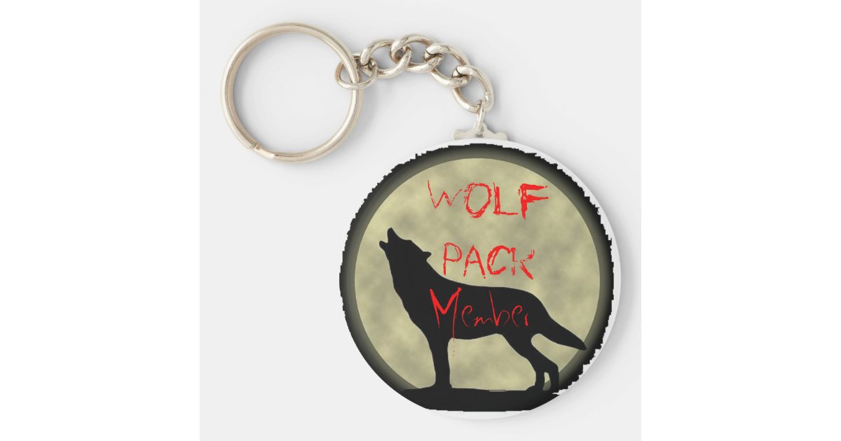 Wolf Pack Member Keychain | Zazzle