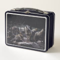 Wolf Pack Metal Lunch Box | Zazzle