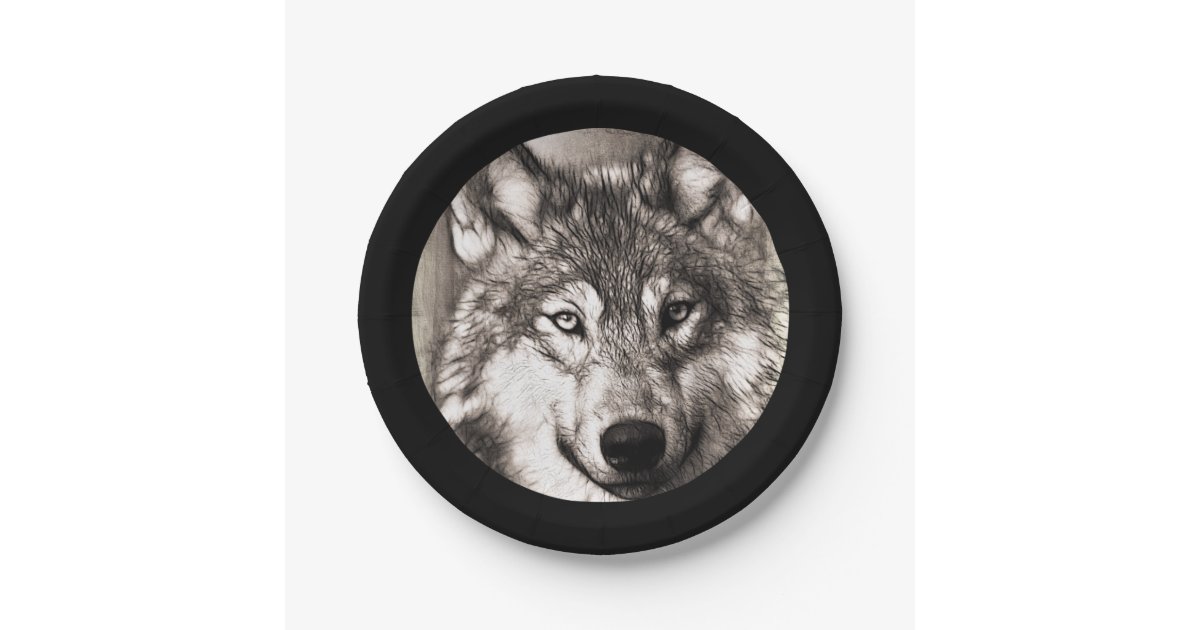 Wolf Paper Plates | Zazzle
