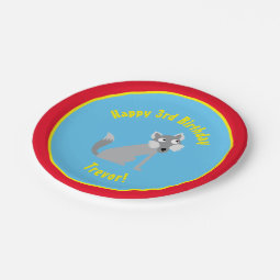 Wolf Paper Plates Animal Birthday Party | Zazzle