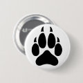 Wolf Paw Button | Zazzle