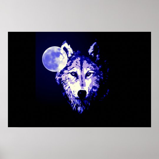Wolf Poster Print - Wolves Posters | Zazzle.com