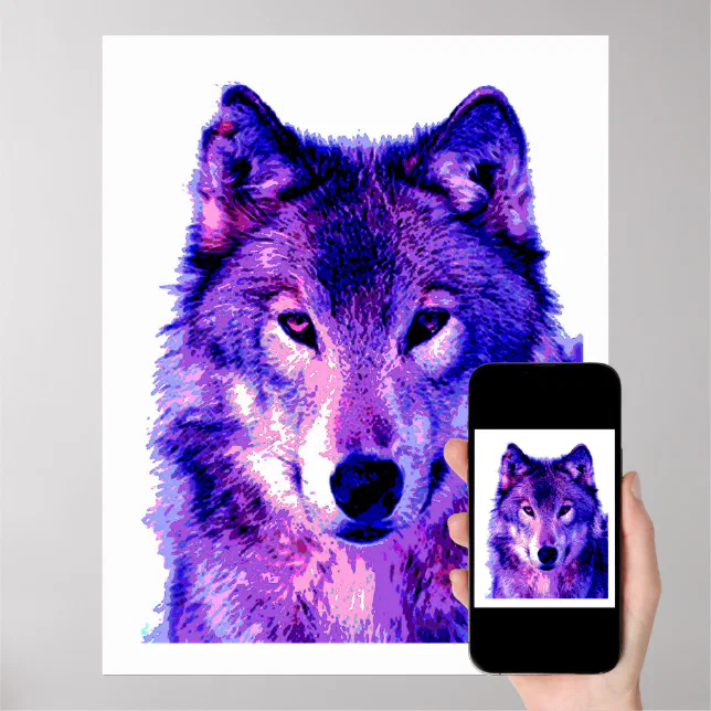 Wolf Poster Print - Wolves Posters | Zazzle