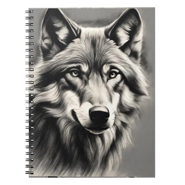 Wolf Sketch Notebook | Zazzle
