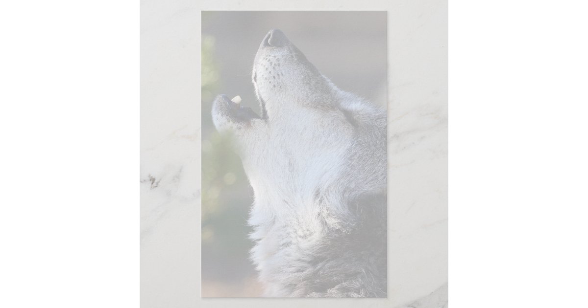 wolf stationery | Zazzle