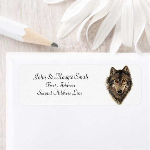 Wolf, Wolves, Wild Animal, Nature, Label | Zazzle