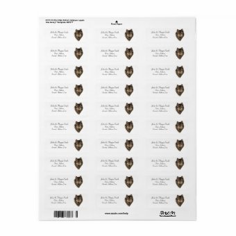 Wolf, Wolves, Wild Animal, Nature, Label | Zazzle